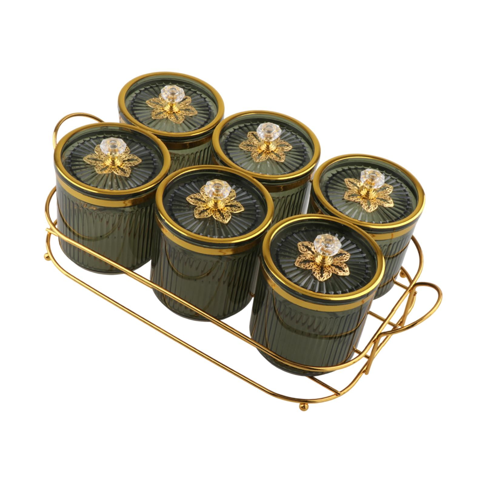 yotijay Candy Nut Serving Container with 6 Compartment for Candy Dried ...