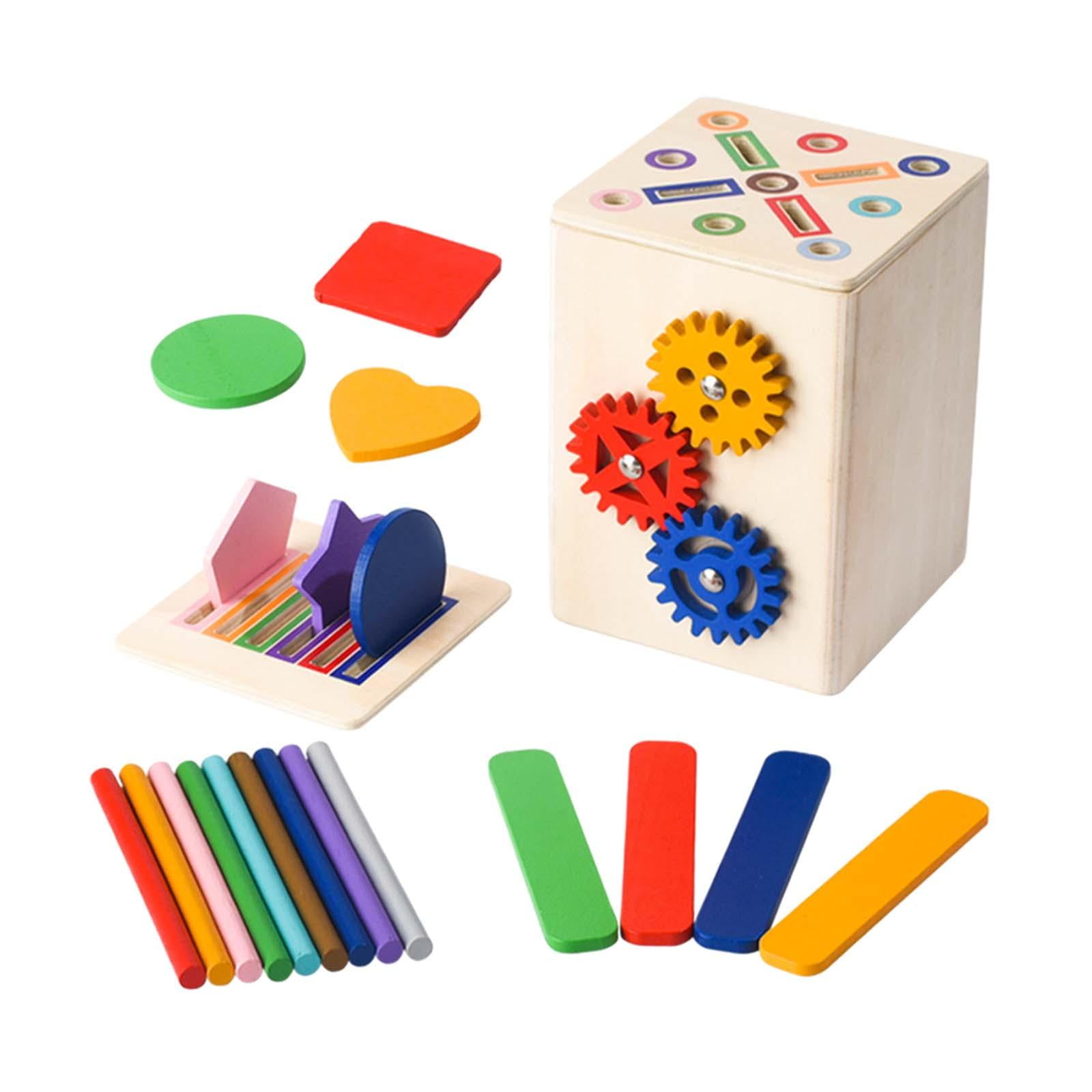 yotijay Children Color Sorting Box Kids Matching Game for 2-5 Year Old ...