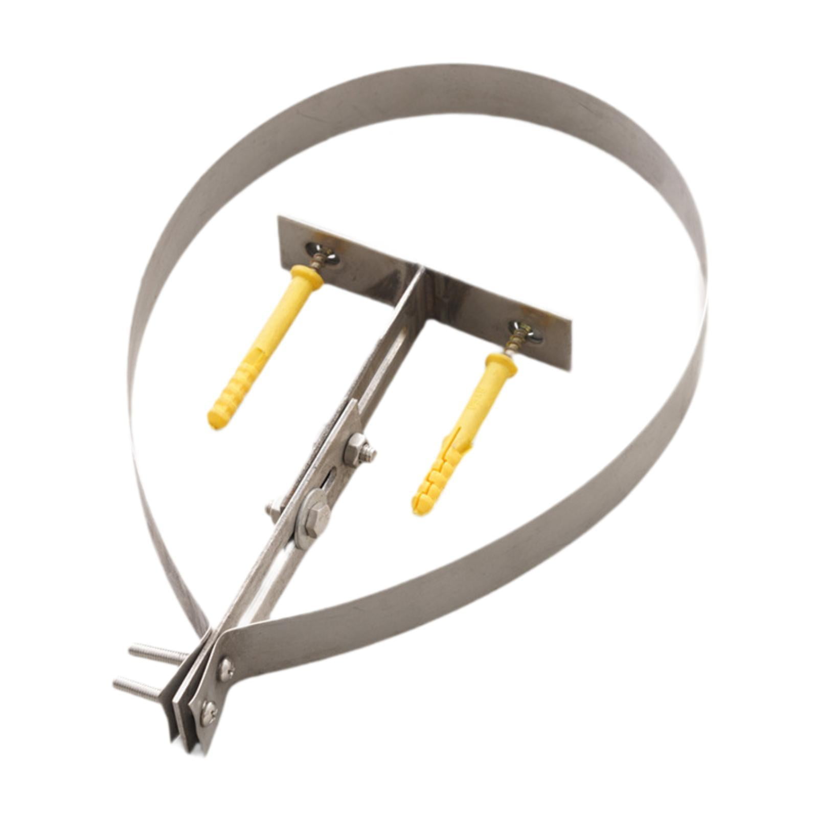 yotijay Chimney Pipe Bracket Flue Liner Clamp Adjustable, Pipe Hanger ...