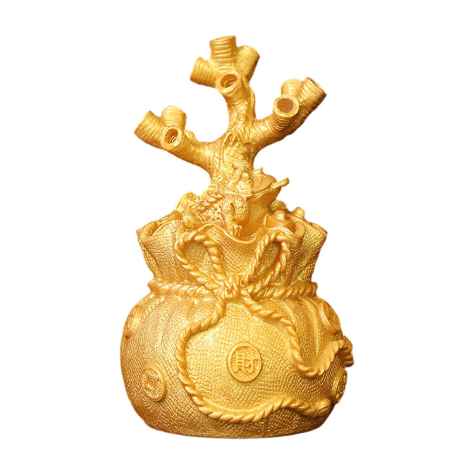 yotijay Chinese Feng Shui Money Tree Crafts Ornament for Bookshelf ...
