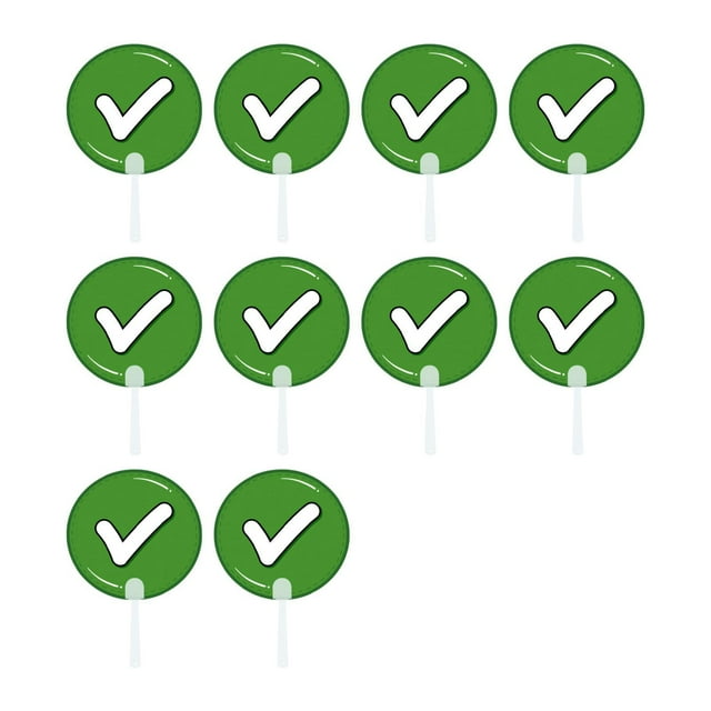 yotijay Classroom Voting Paddles Auction Paddles Hand Sign for Game ...