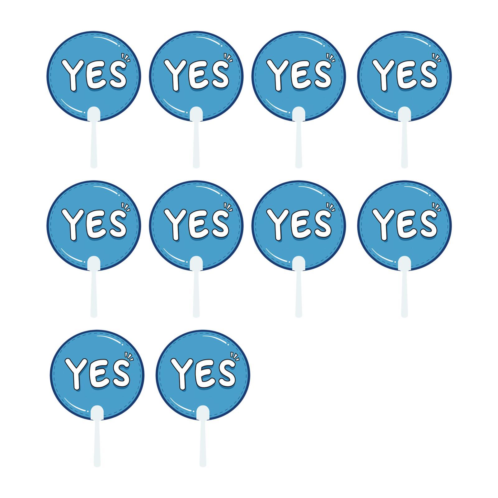 yotijay Classroom Voting Paddles Auction Paddles Hand Sign for Game ...