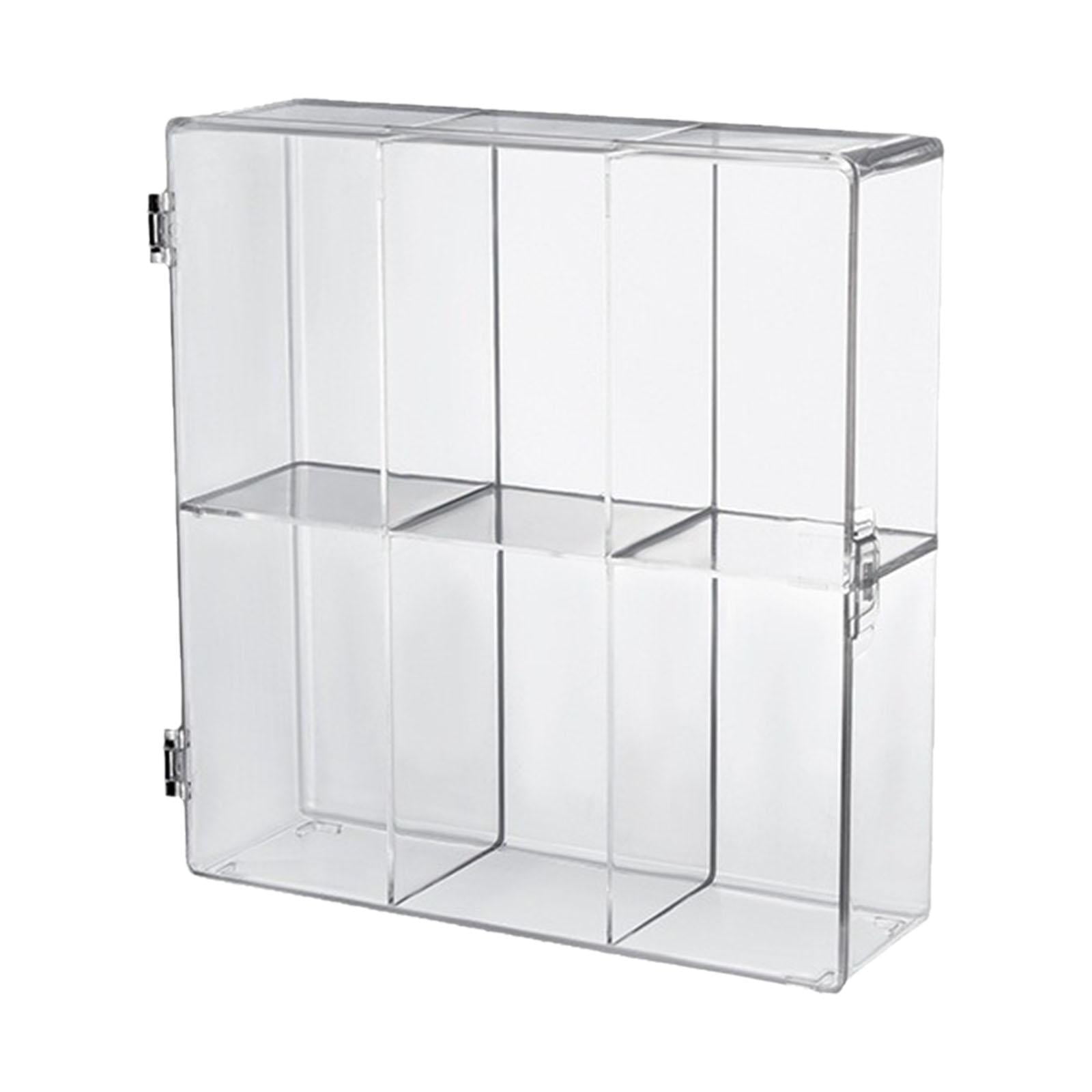 yotijay Clear Display Case 2 Tier Collectibles Show Box for Mini Action ...