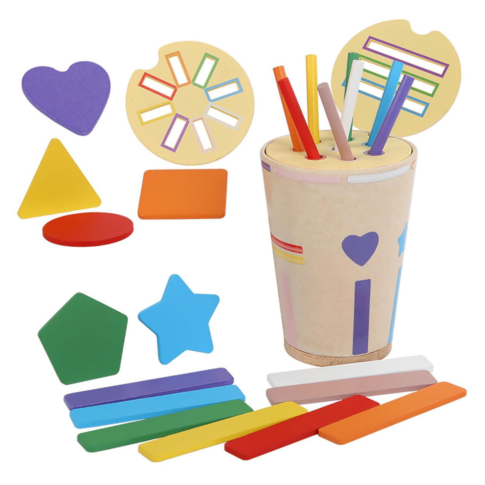 yotijay Color Shape Sorting Box Activities Sensory Toys for Boys Girls ...