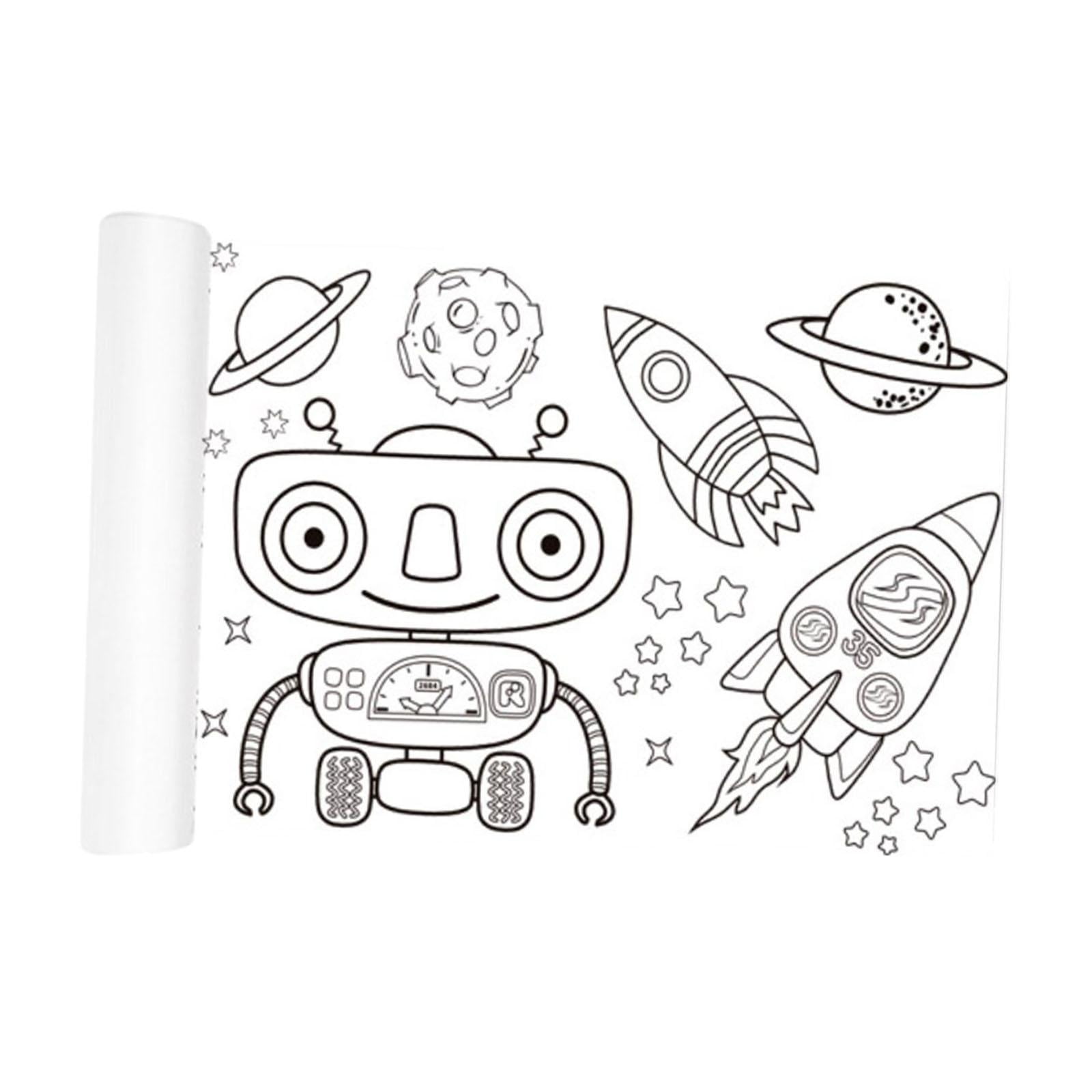 yotijay Coloring Paper Roll Coloring Painting Paper Educational Toys ...