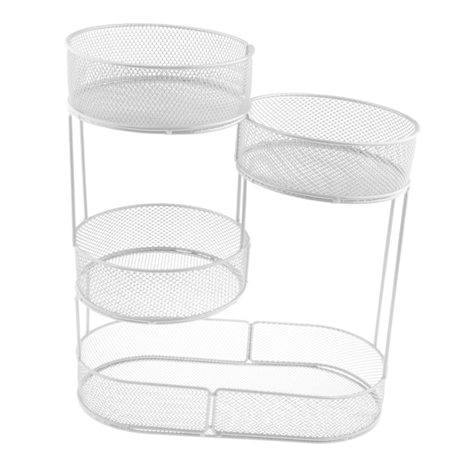 yotijay Countertop Fruit Basket Iron Wire Vegetable Rack for Storage ...