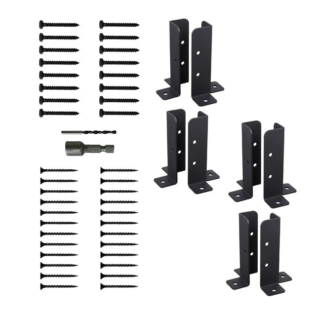 yotijay Deck Post Anchor Base Brackets Support Base Brackets Metal ...