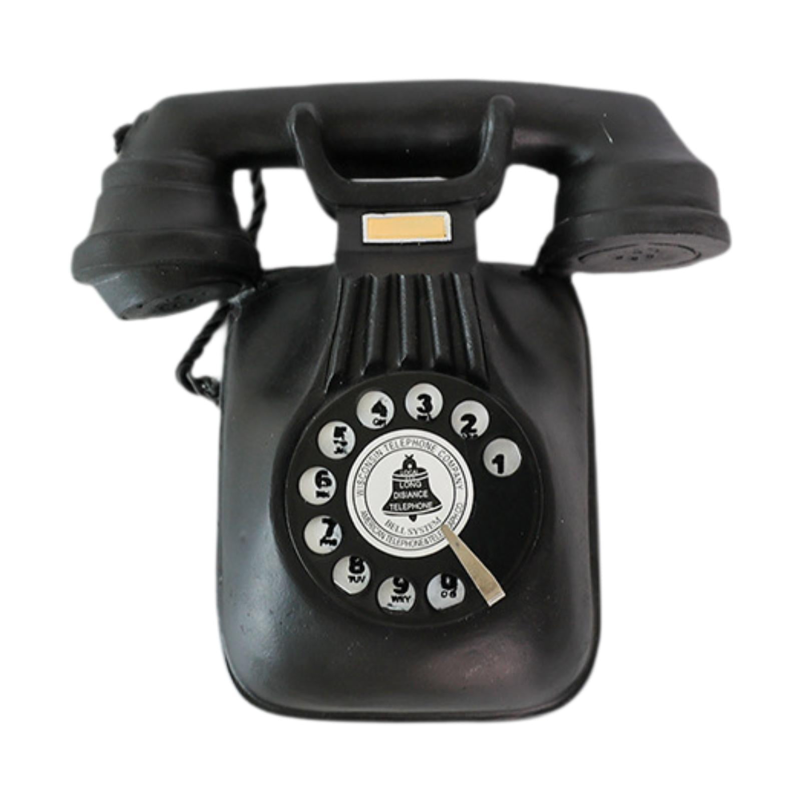 yotijay Decorative Phone Model Artist Figurine Corded Telephone for ...