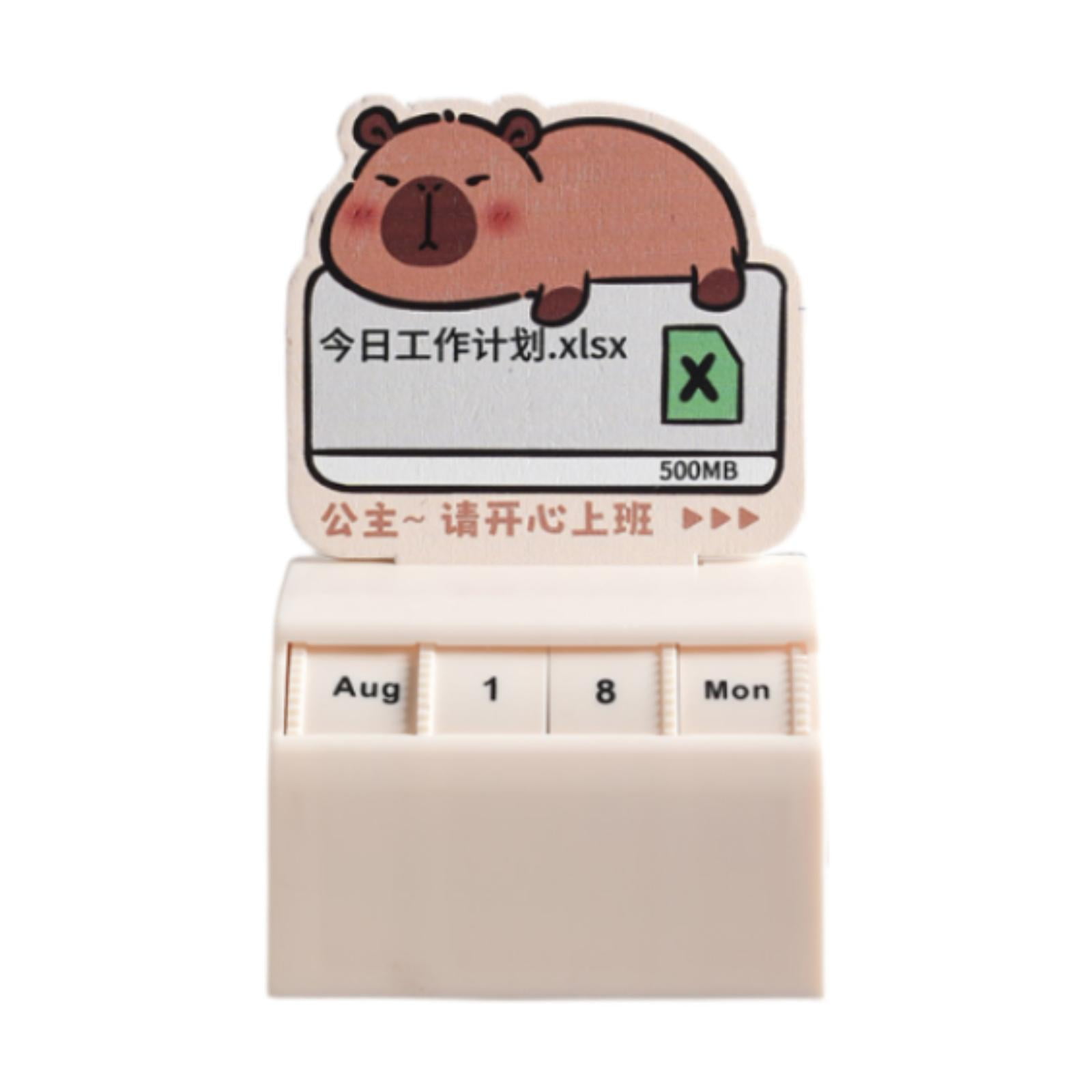 yotijay Desk Calendar Accessories with Manual Wheel for Home Decor ...