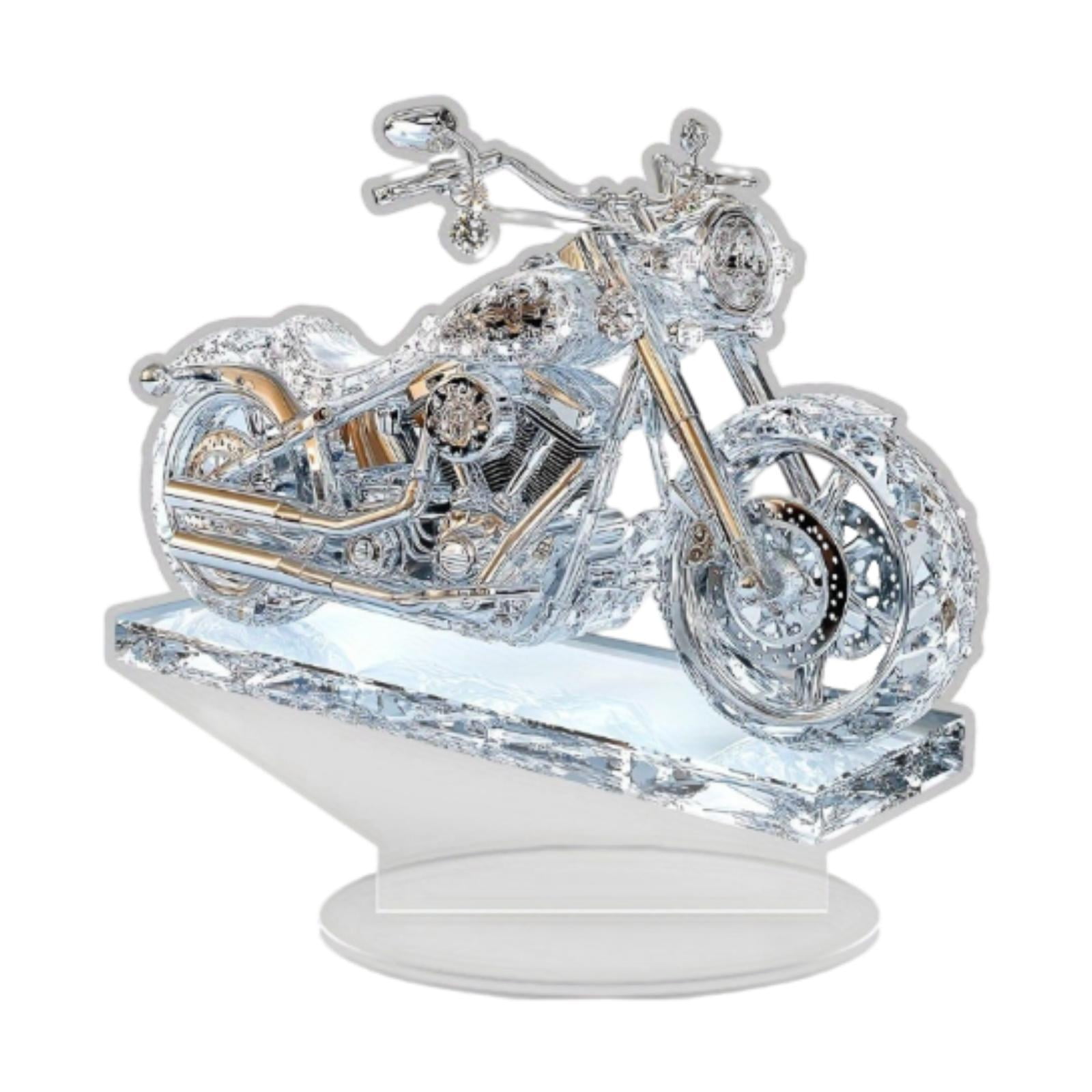 yotijay Desktop Motorcycle Statue Acrylic for Centerpiece Entrance ...