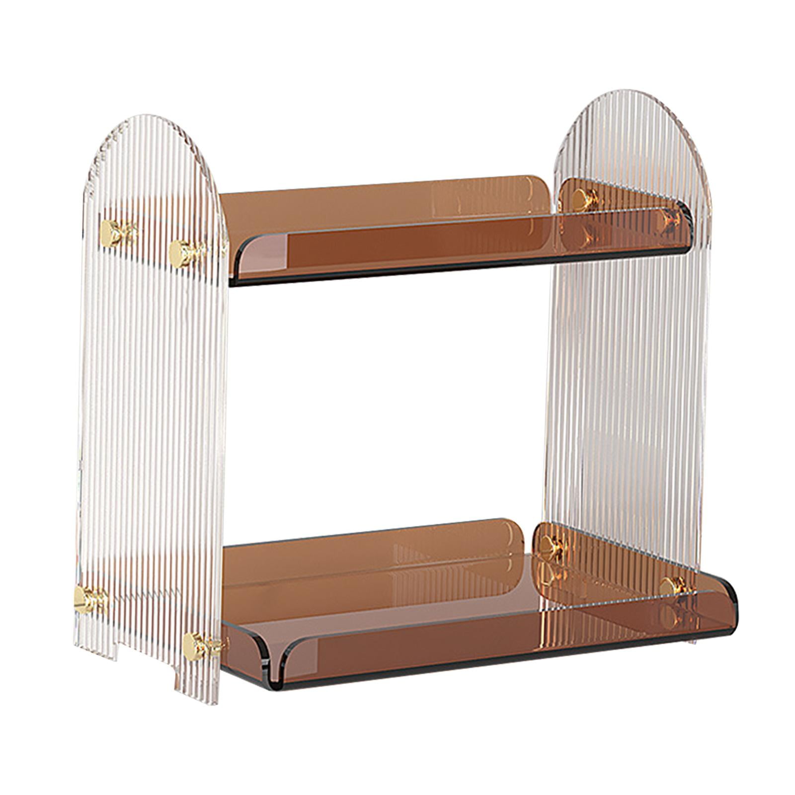 yotijay Desktop Organizer Shelf Acrylic Modern Display Rack Storage ...