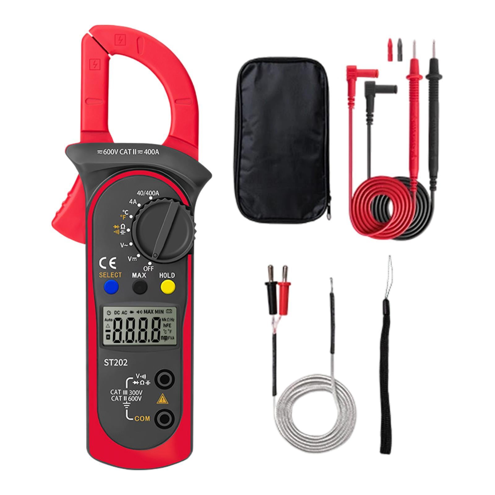 yotijay Digital Clamp Meter Multimeter Volts Amp Tester,Handheld ...