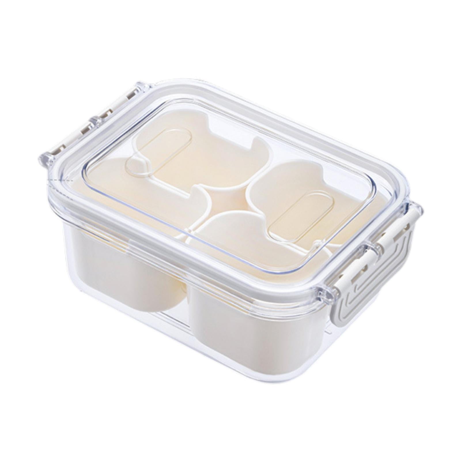 yotijay Divided Serving Tray Food Storage Container 4 Compartments Food ...