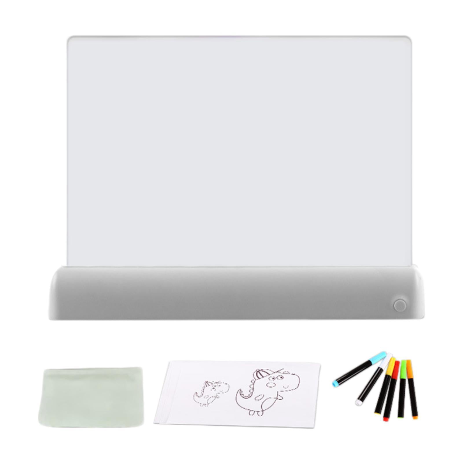 yotijay Drawing Board, LED Note Board Acrylic Erase Board Erasable 3D ...