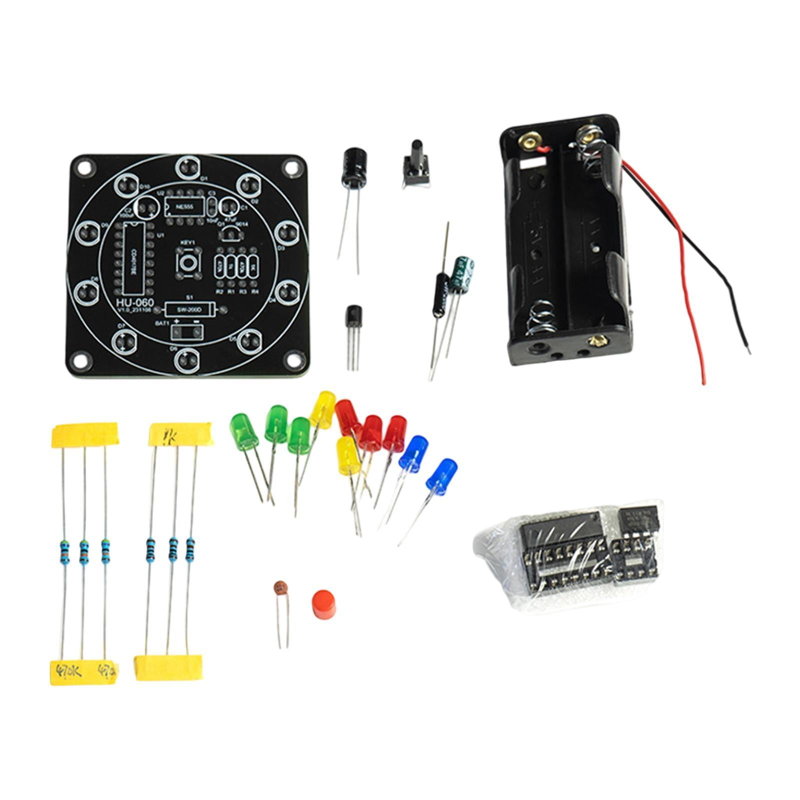 yotijay Electronic Lucky Turntable DIY Kit Electronics Training Board ...