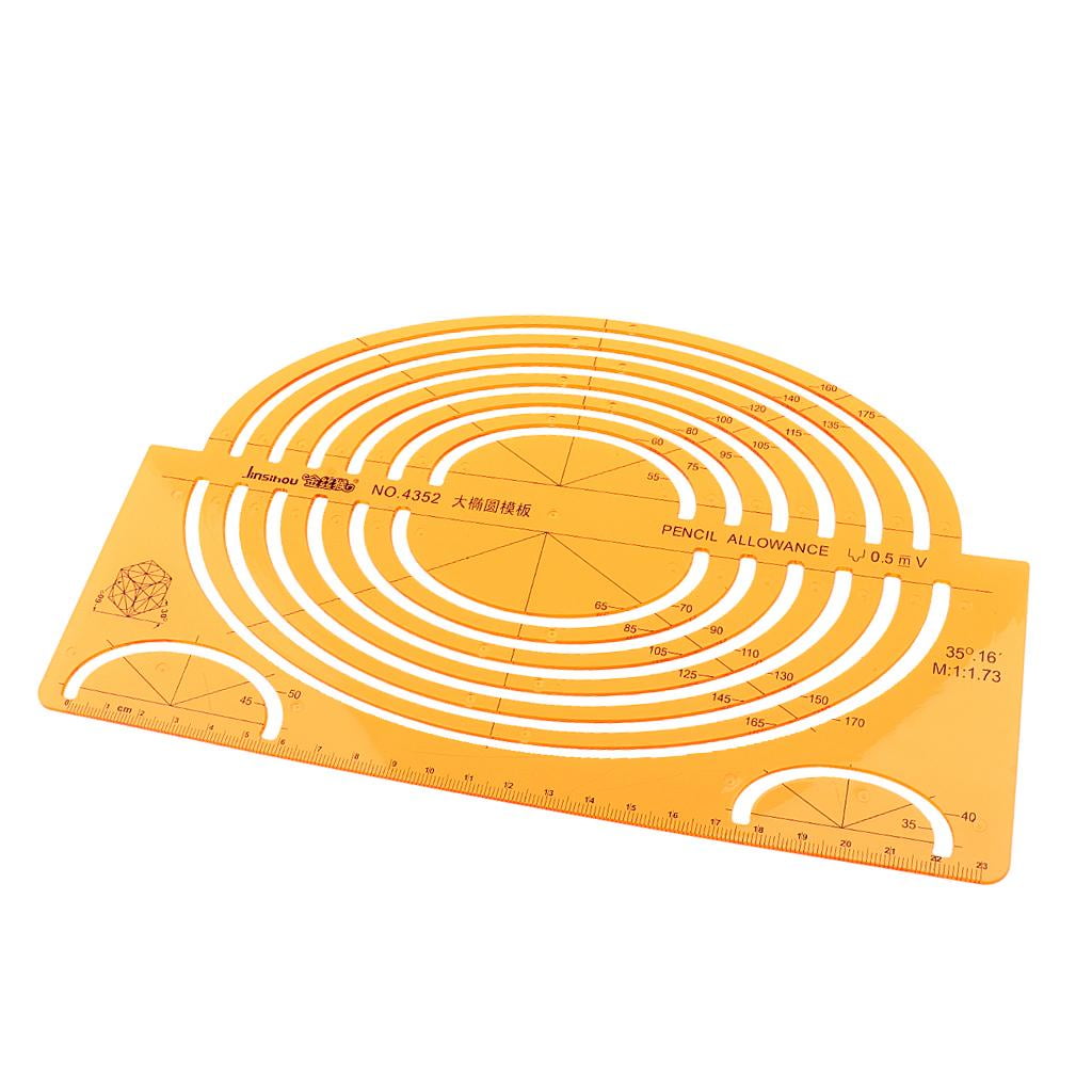 yotijay Ellipse Stencil Projection Stencil Engineering Drawing Ellipse ...