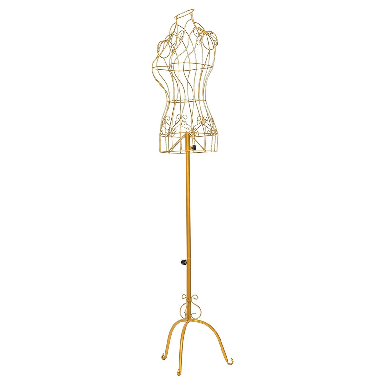 yotijay Female Mannequin Adjustable Height Iron with Tripod Base Torso ...
