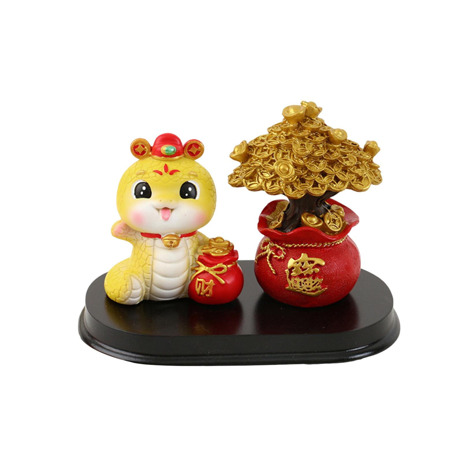 yotijay Feng Shui Snake Figurine, Resin Animal Figurine, Chinese Design ...