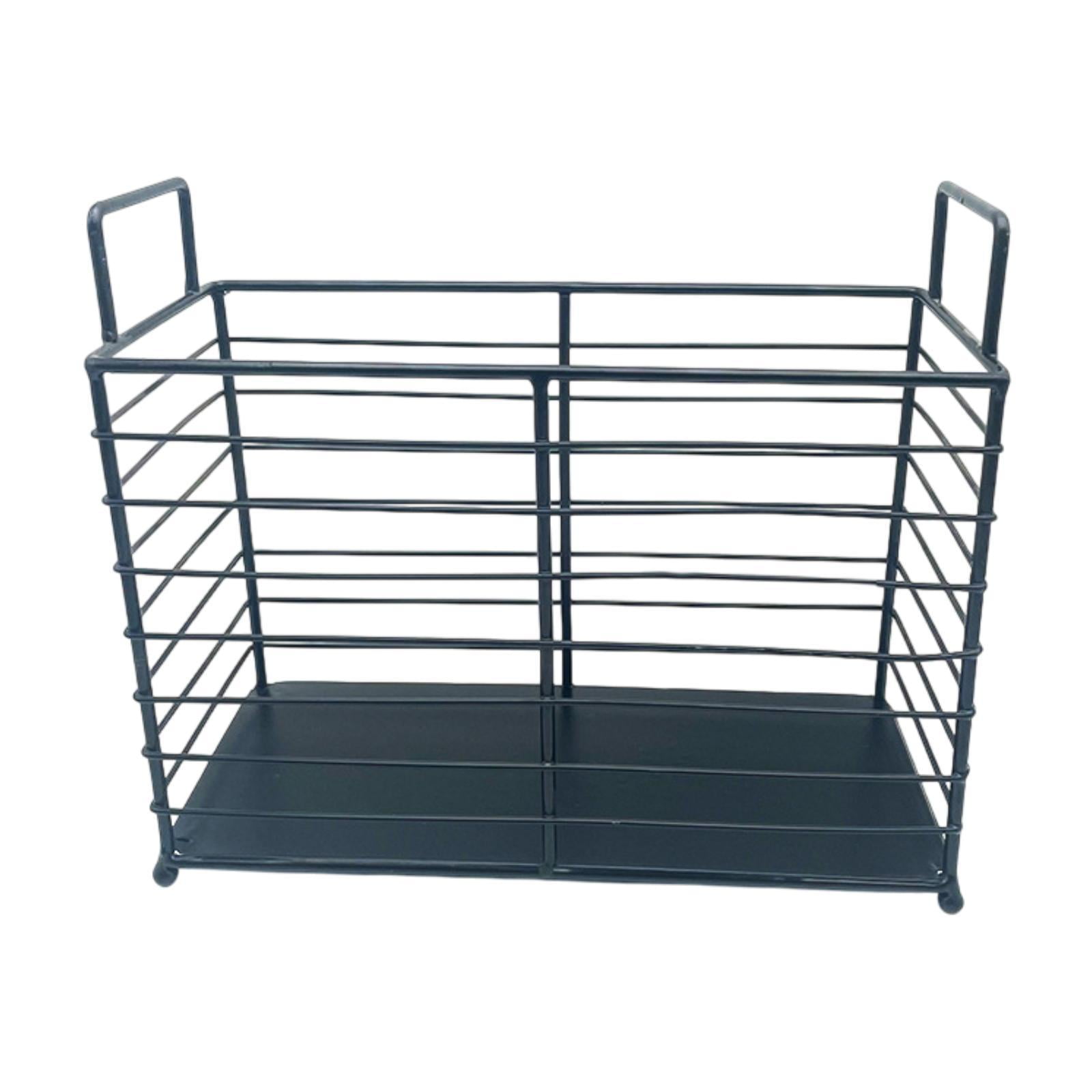 yotijay File Holder Portable Bin Iron Rack for Desktop Home Office ...