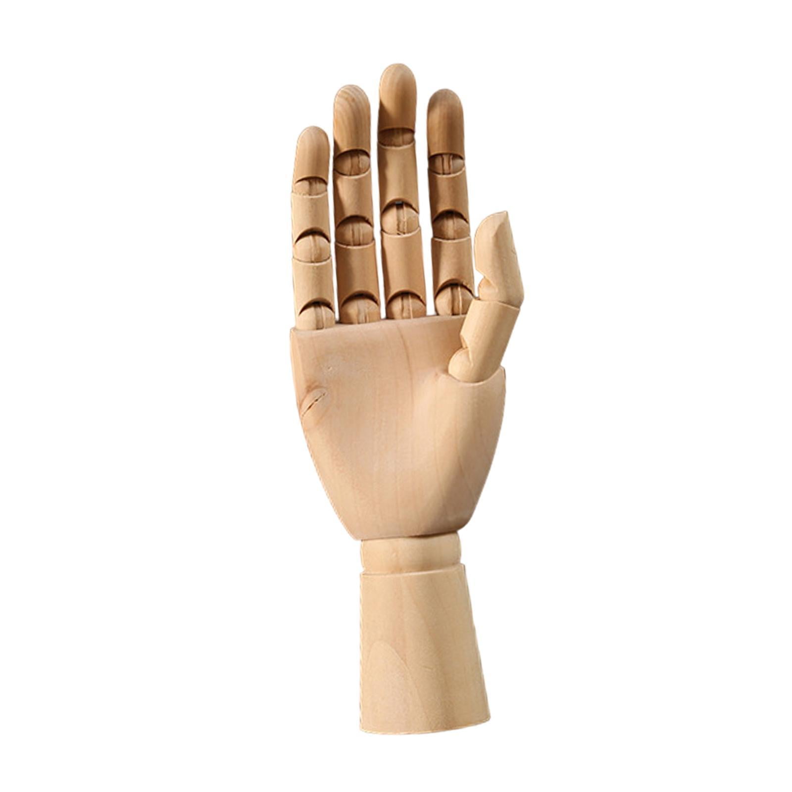 yotijay Flexible Wooden Hand Model, Wooden Hand, Mannequin, Right Hand ...