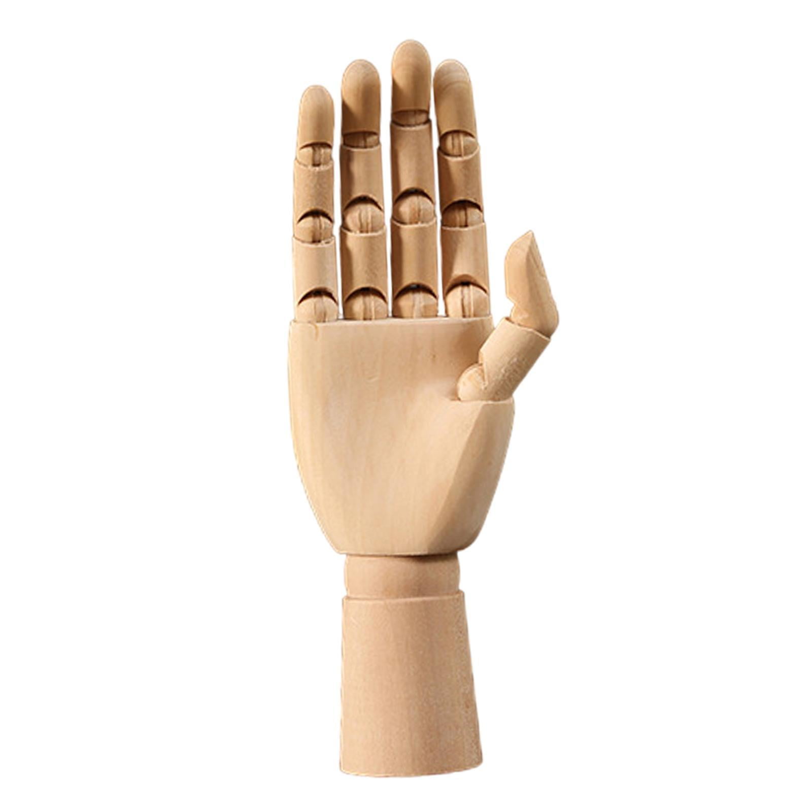 yotijay Flexible Wooden Hand Model, Wooden Hand, Mannequin, Right Hand ...