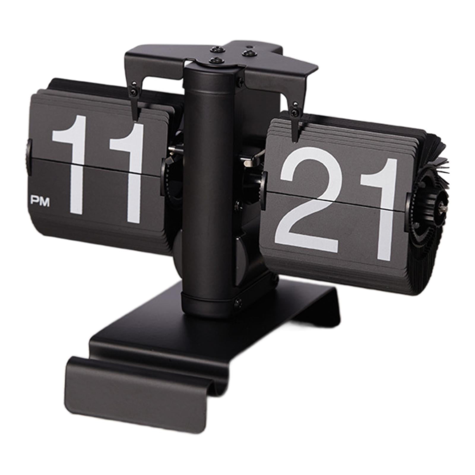 yotijay Flip Desk Clock Large Display Office Flip Down Clock Silent ...