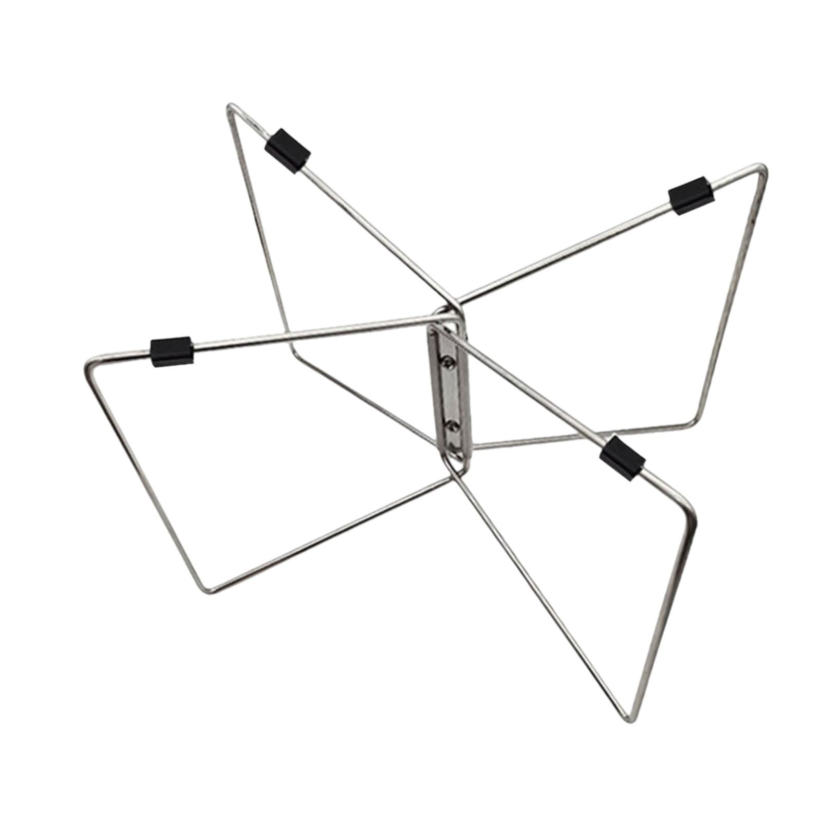 yotijay Foldable Stand Fridge Ice Box Holder Stainless Steel Portable ...