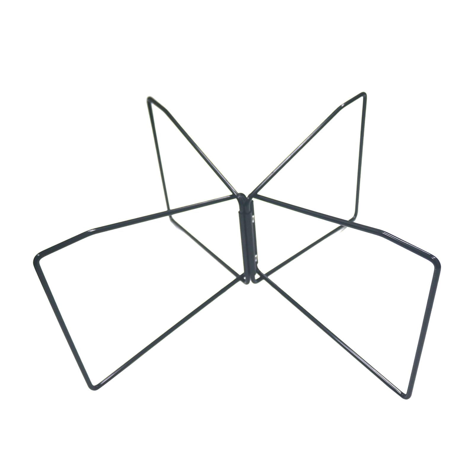 yotijay Foldable Stand Storage Bin Stand Heavy Duty Metal Portable ...