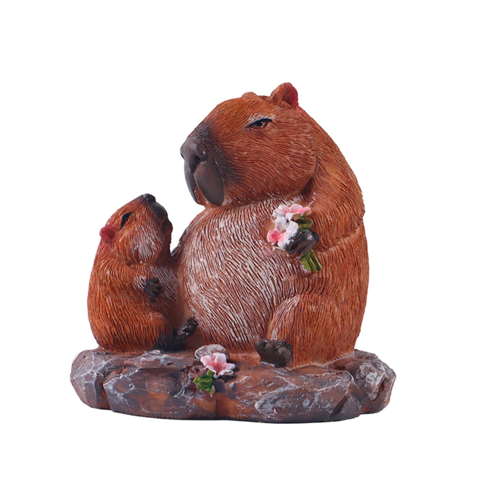 yotijay Garden Capybara Statue Backyard Decoration Micro Landscape ...