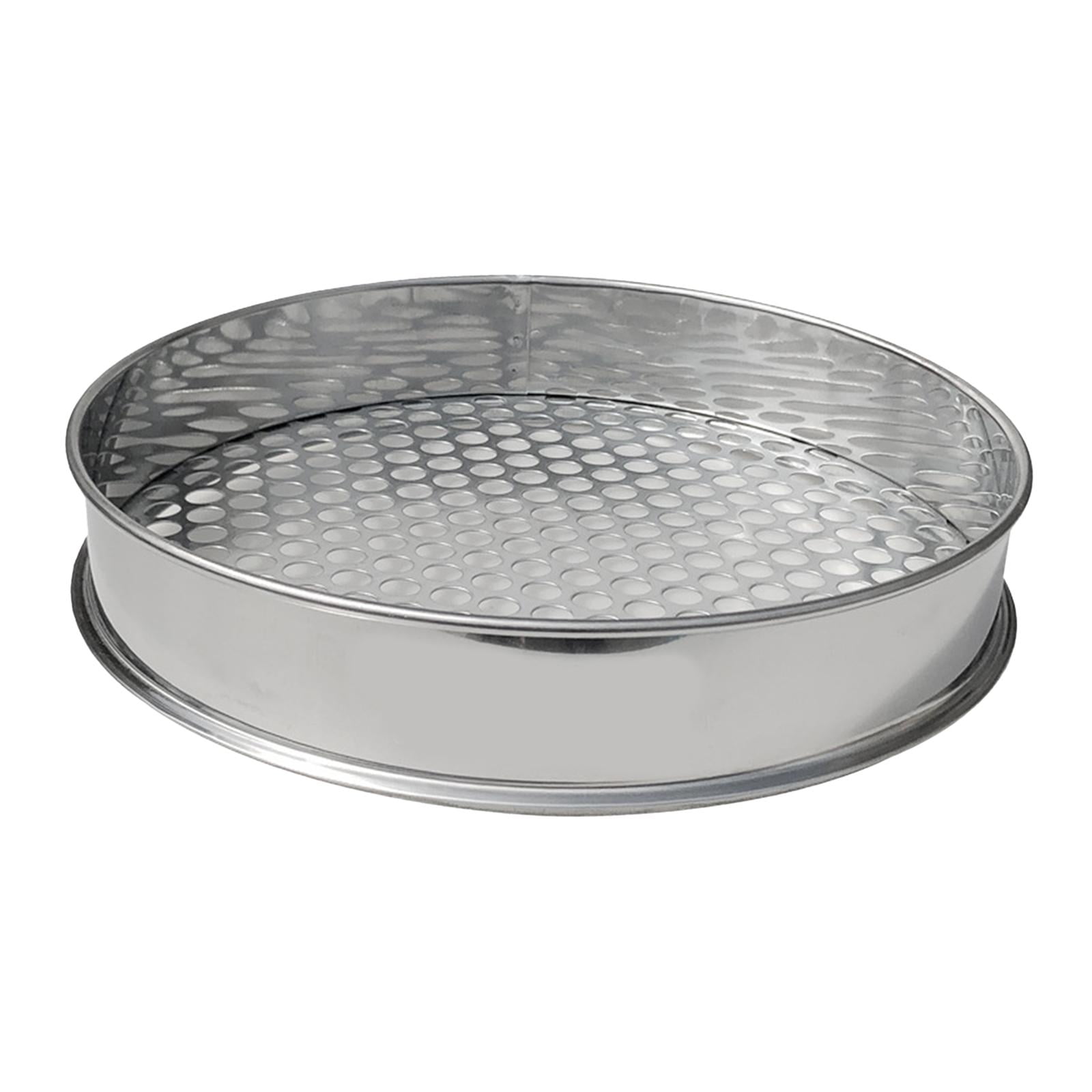 yotijay Garden Riddle Sieve Round Hole Portable Gardening Sifter Sieve ...
