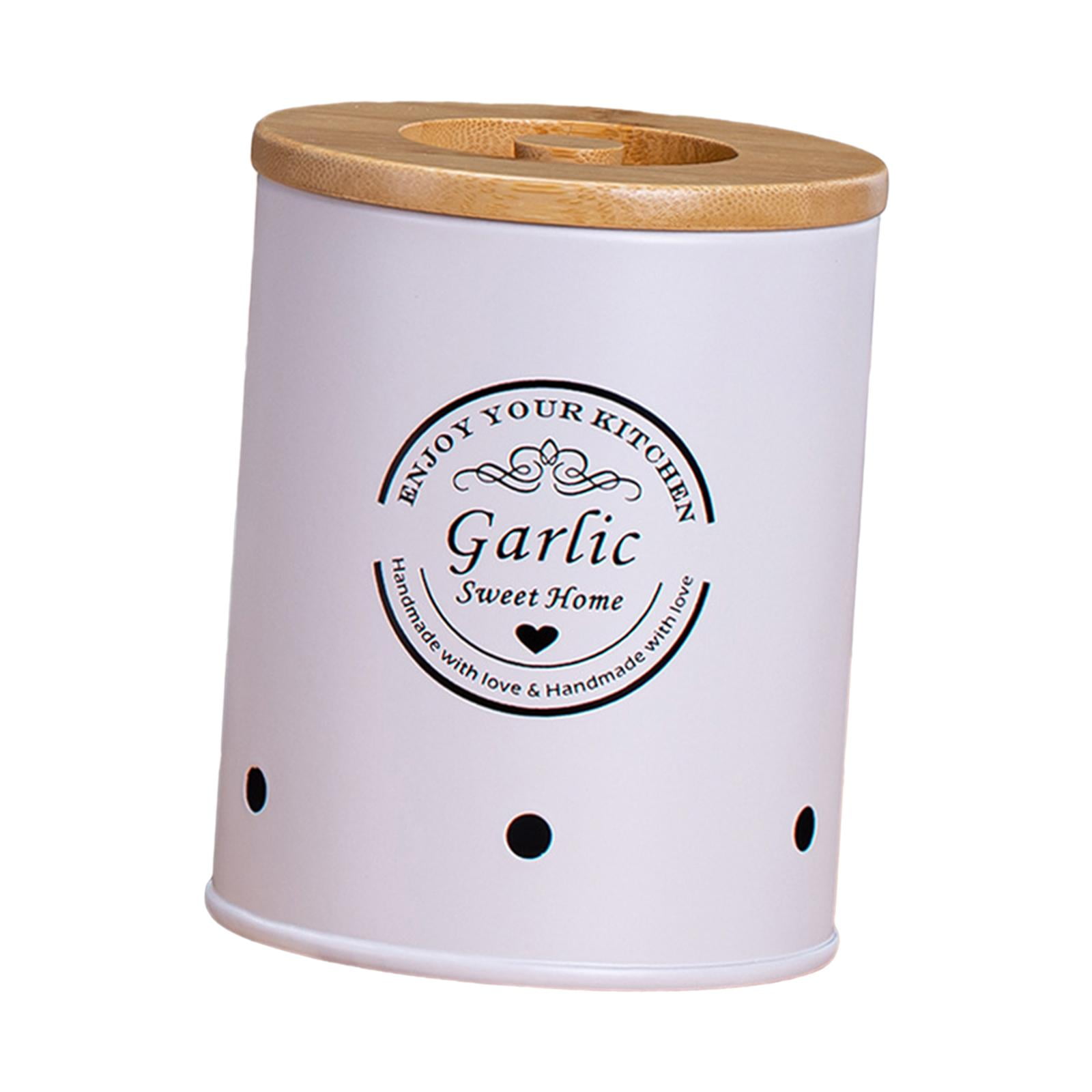 yotijay Garlic Potato Onion Keeper Kitchen Canister Fruit Pot/Storage ...