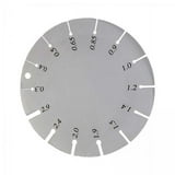 yotijay Gauge Thickness Tool,Round AWG SWG Wire Gauge Thickness Ruler ...