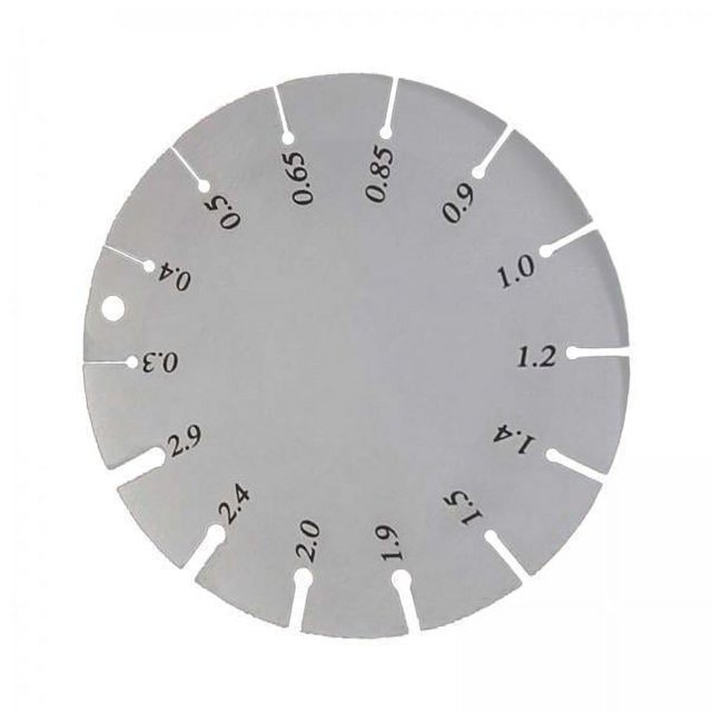 yotijay Gauge Thickness Tool,Round AWG SWG Wire Gauge Thickness Ruler ...