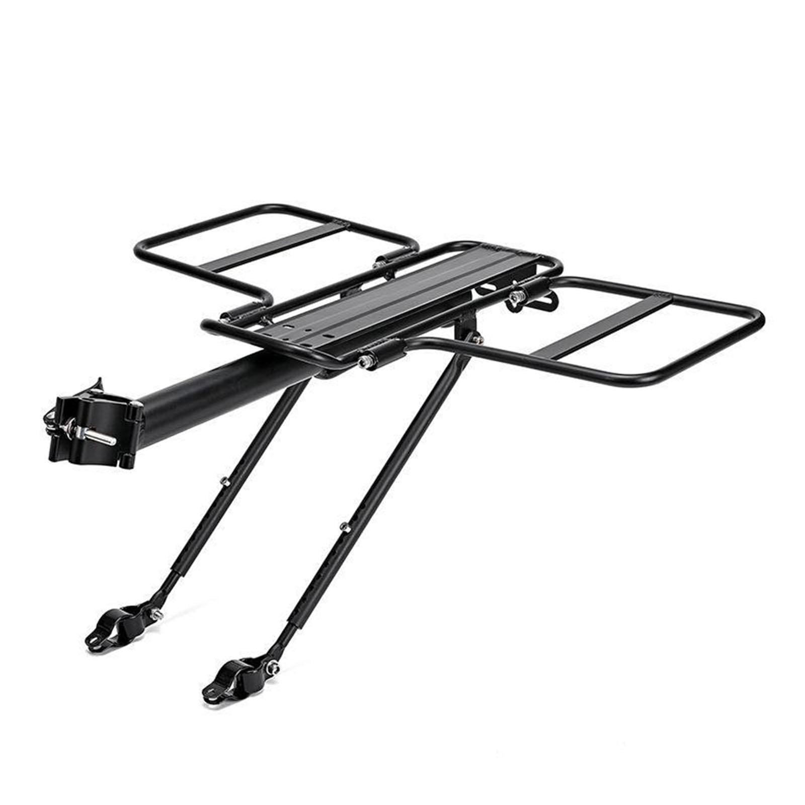 yotijay Generic Rear Bike Rack Carrier Rack with Foldable Wing,Bike ...