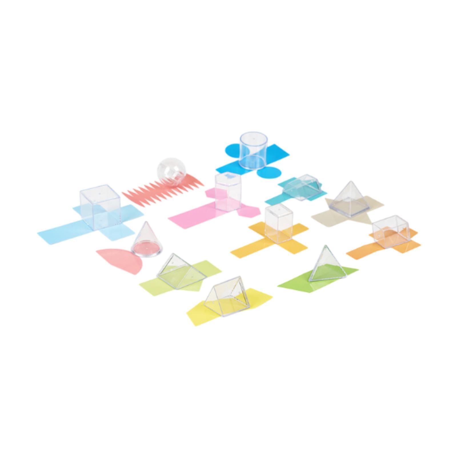 yotijay Geometric Solids Multicolored Geometric Shapes for Kids School ...