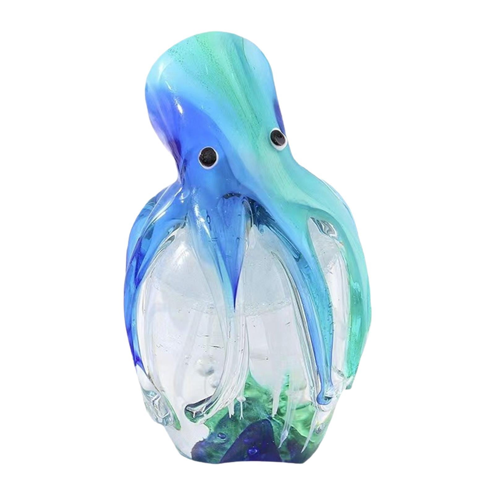 yotijay Glass Figurine Animal Statue Handmade Artwork Centerpiece ...