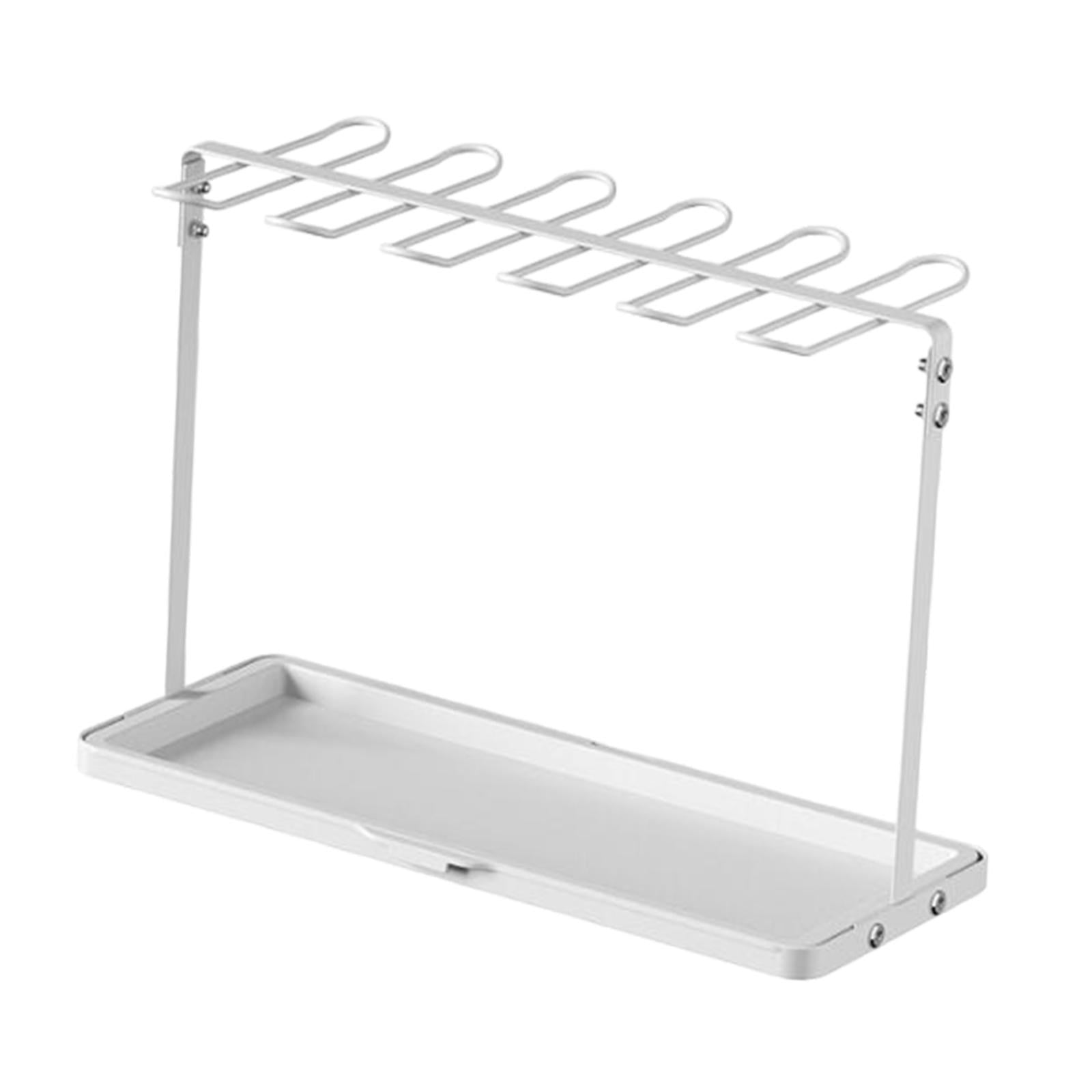 yotijay Glass Rack Stemware Rack Hanging for 6 Glasses Organizer ...