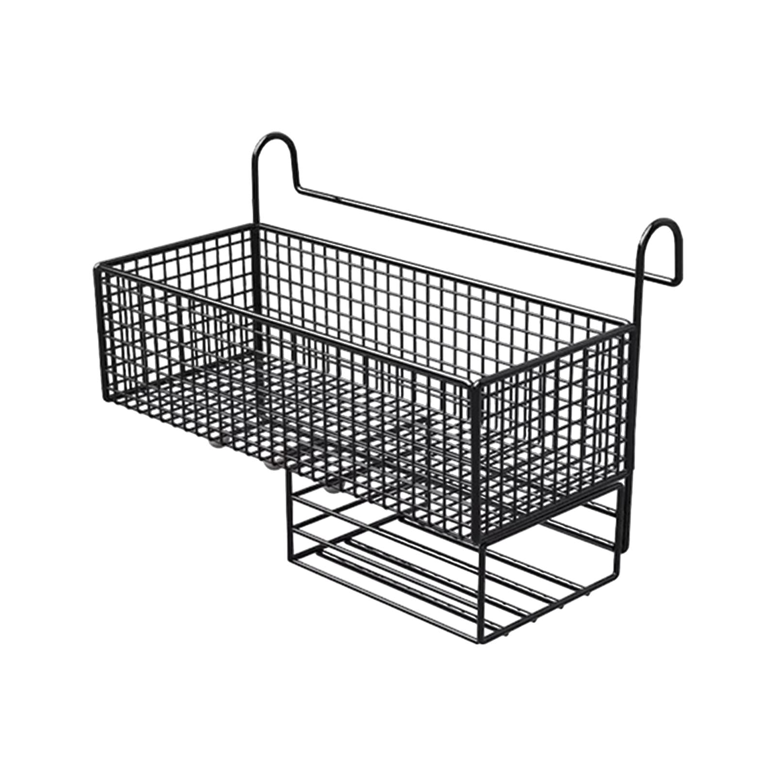 yotijay Hanging Organizer Metal Mesh Basket Desktop Decorative ...