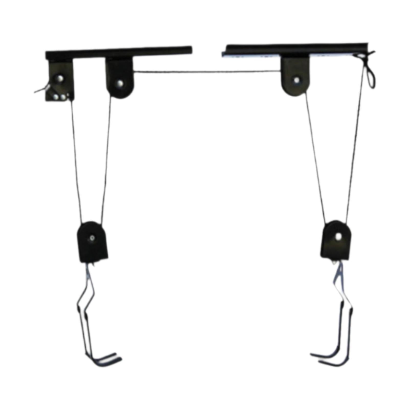 yotijay Hoist Pulley Storage System Bike Hanger for Indoor Space ...
