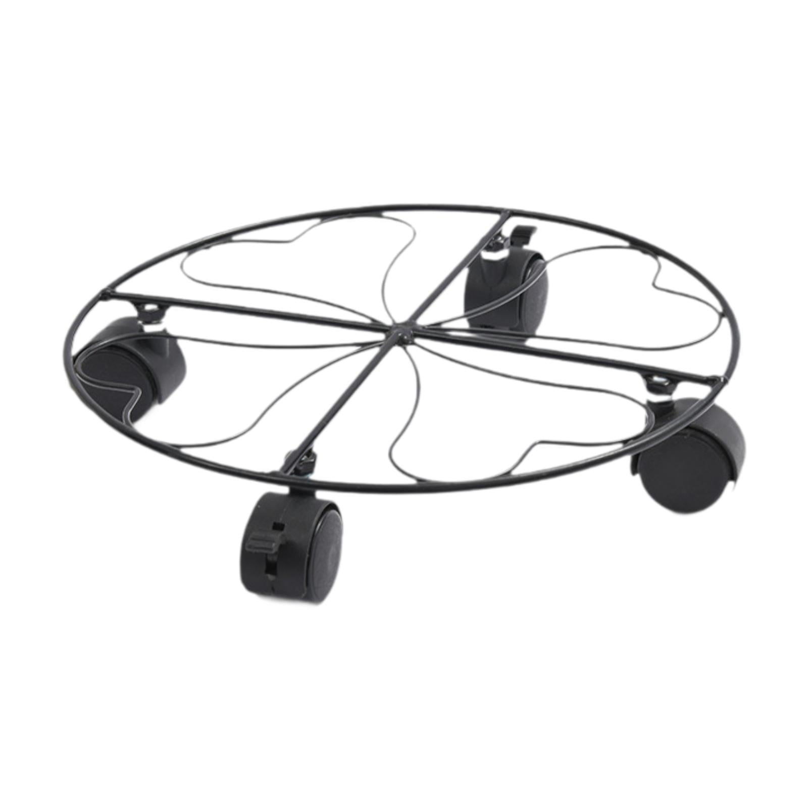 yotijay Hollow Heart Pot Planter Trolley Home with Lockable Wheels ...