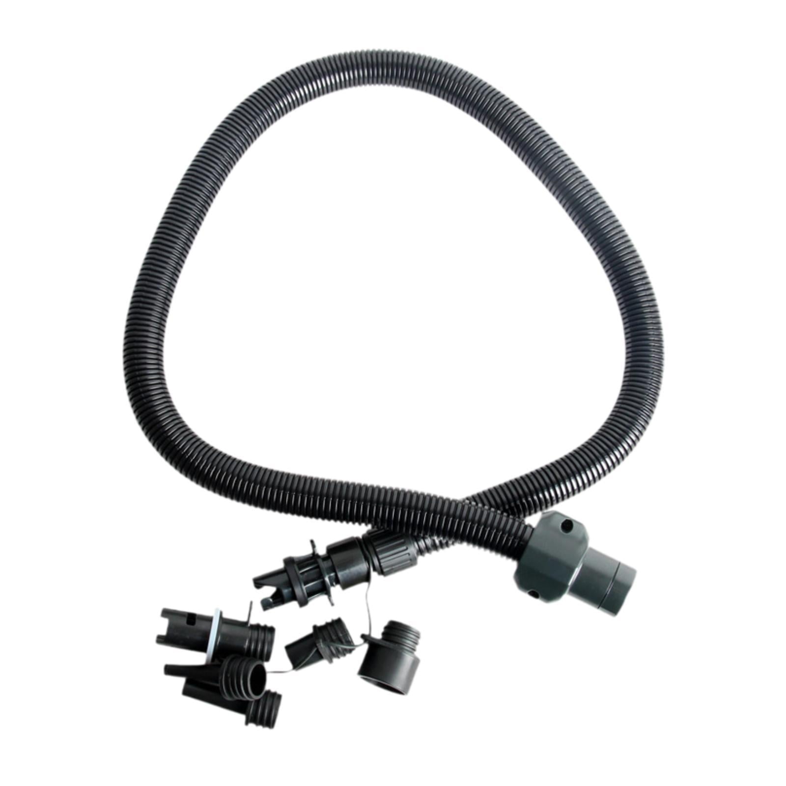 yotijay Inflatable Boat Pump Adapter and Air Hose Kit with 6 Nozzles ...