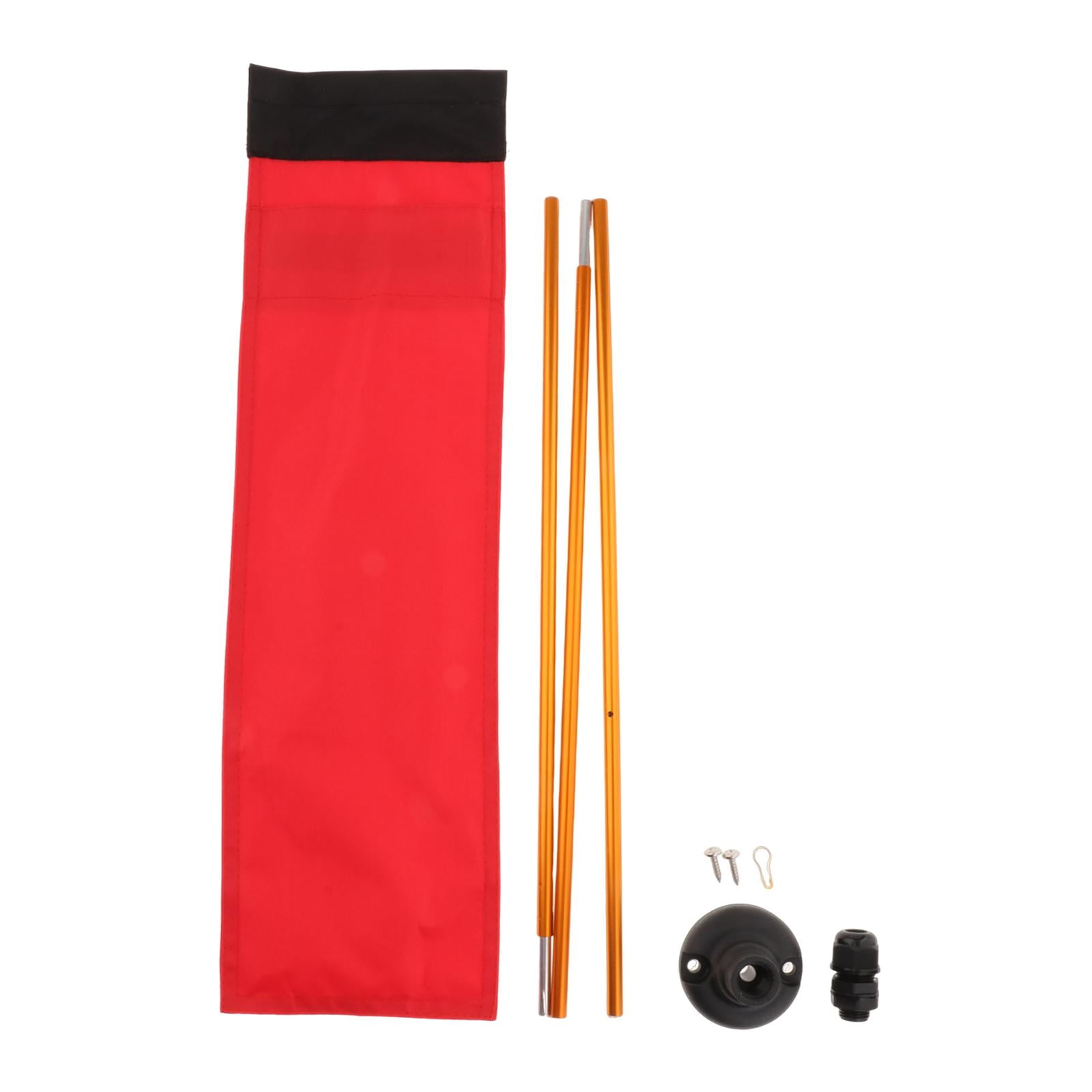 yotijay Kayak Flag Base Kit 4ft Flag for Dinghies Multifunctional ...