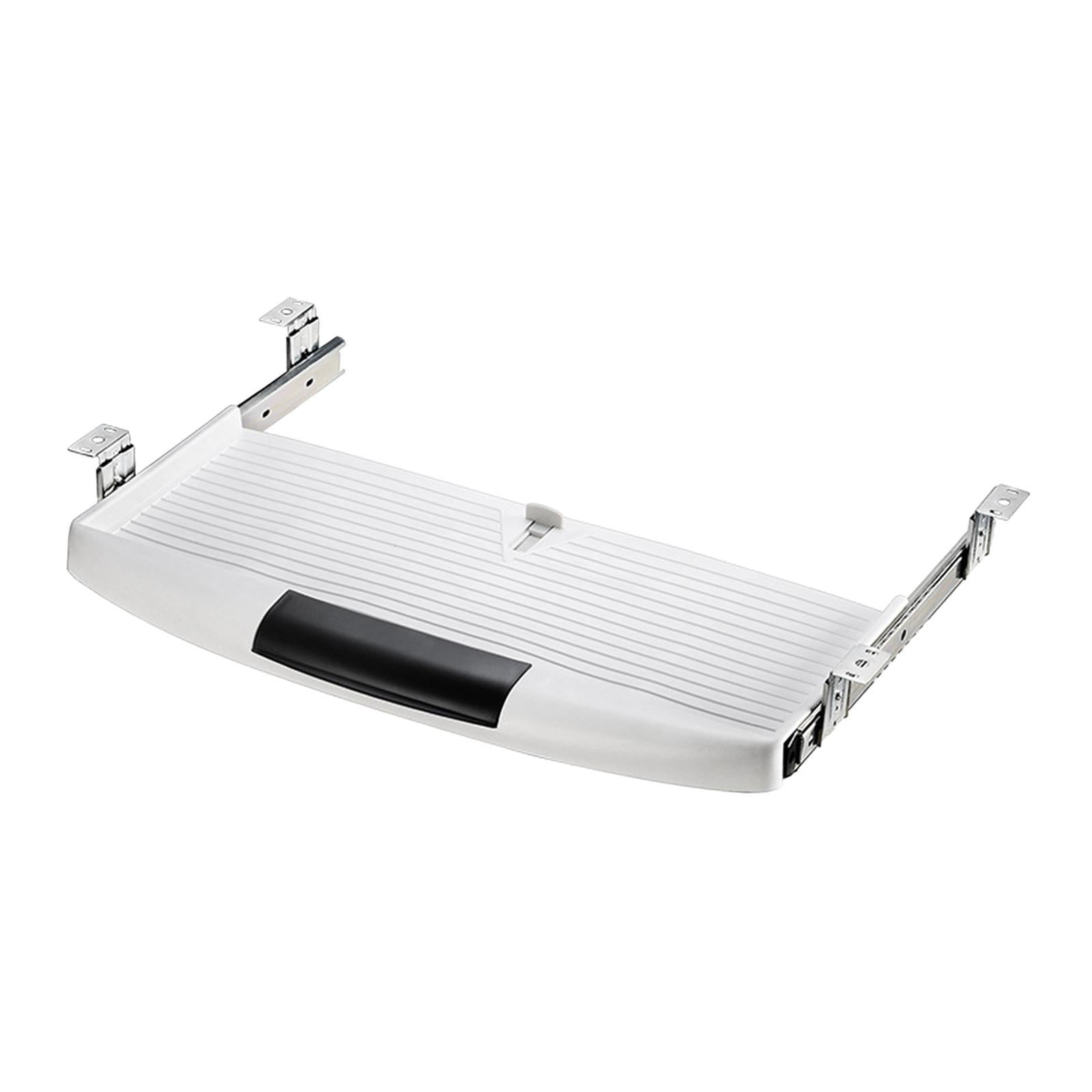 yotijay Keyboard Tray Under Desk Silent Slide Rail Multipurpose Pull ...