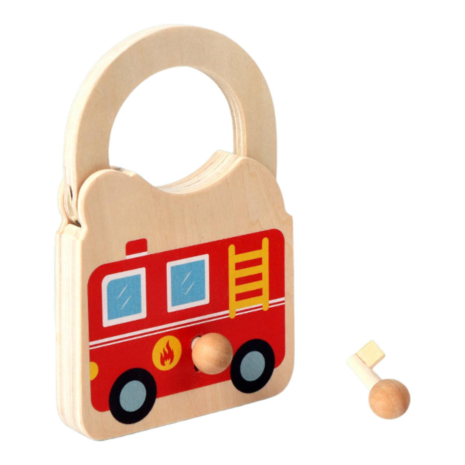 yotijay Kids Learning Lock and Key Car Toy Set Sensory Practical Early ...