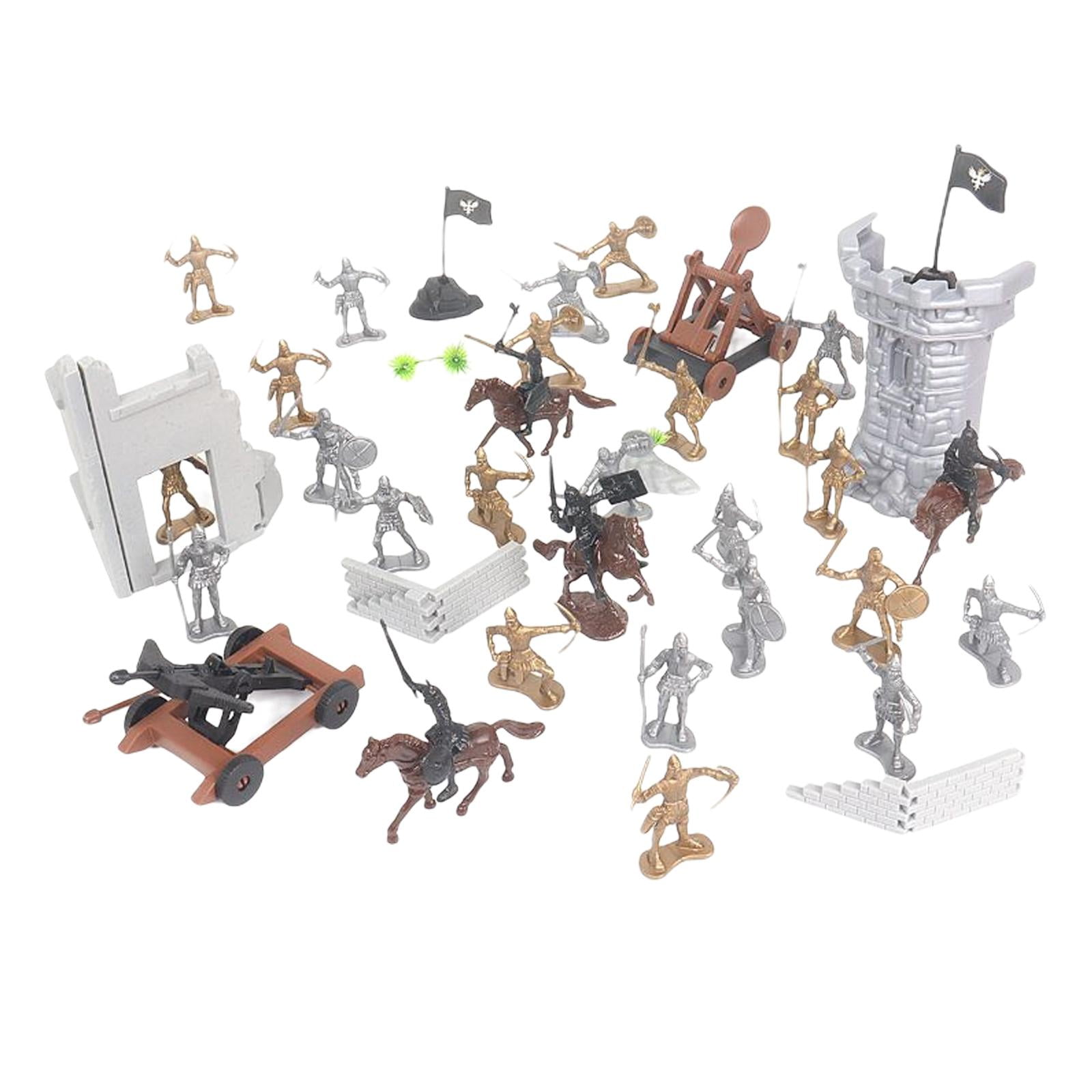 yotijay Knight Figures Archaic Castle Building Medieval Knight for ...