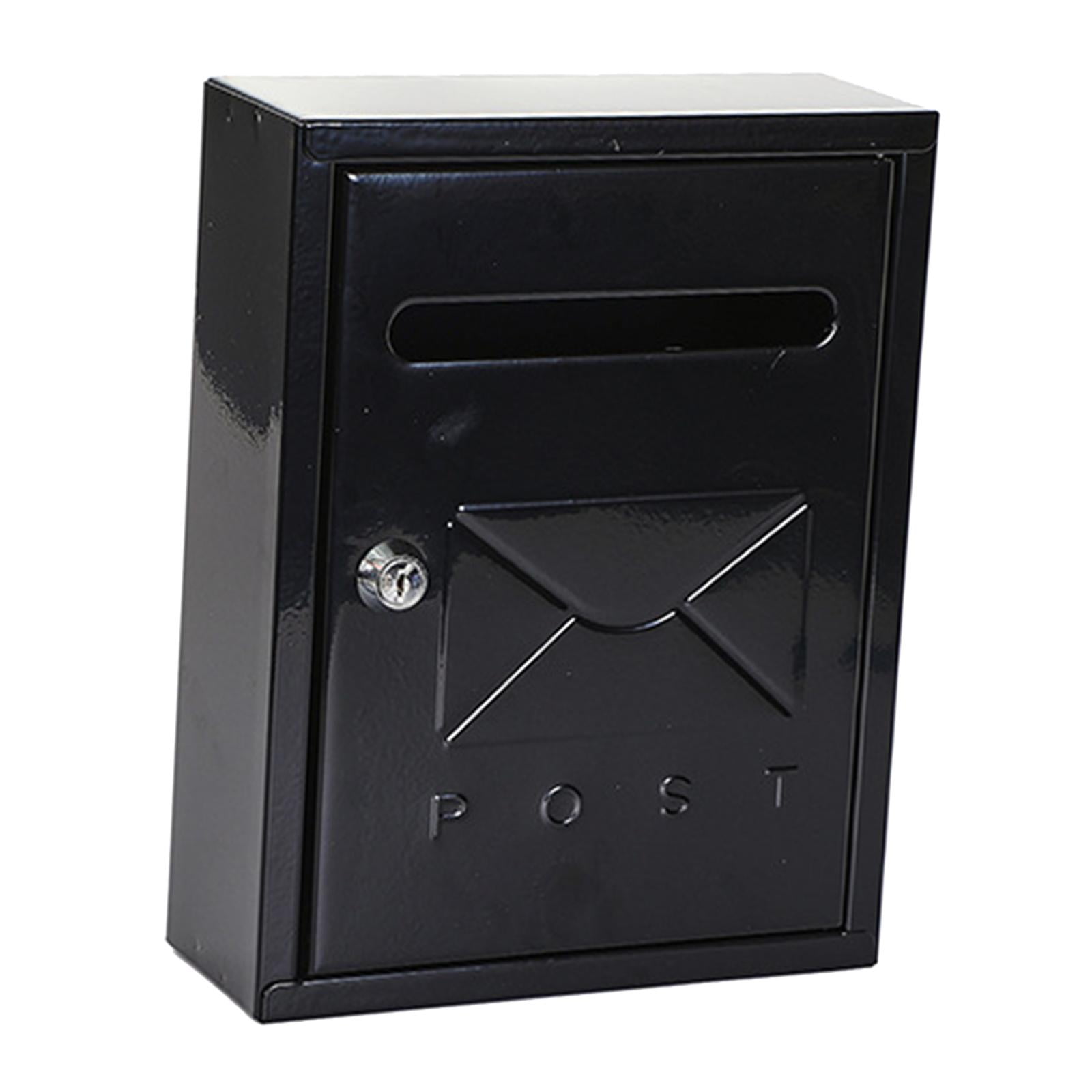yotijay Lockable Wall Mount Mailbox, 7.8 x 3 x 10 Inches, Versatile for ...
