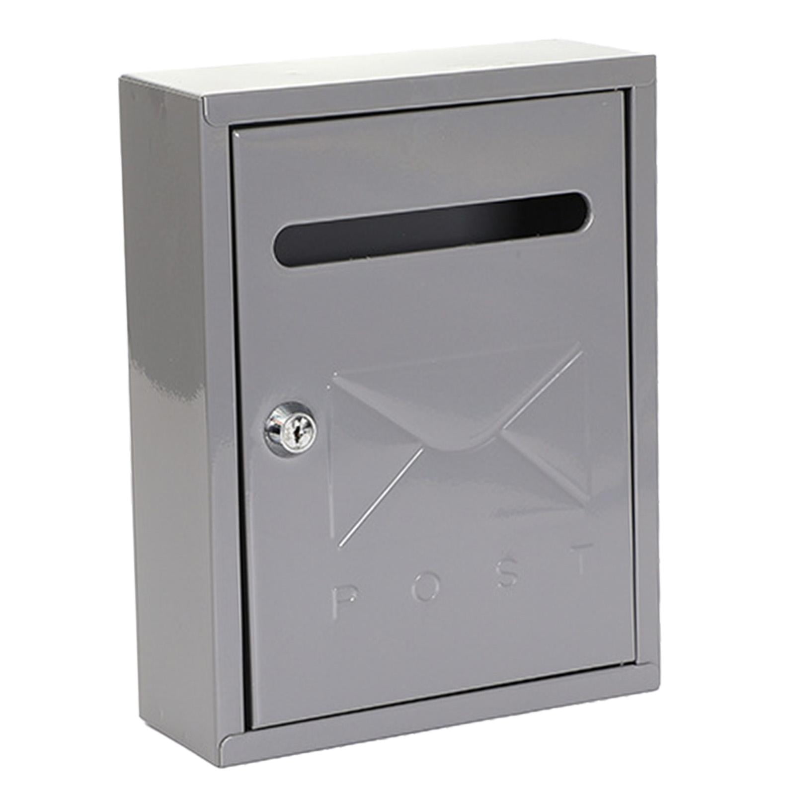 yotijay Lockable Wall Mount Mailbox, 7.8 x 3 x 10 Inches, Versatile for ...