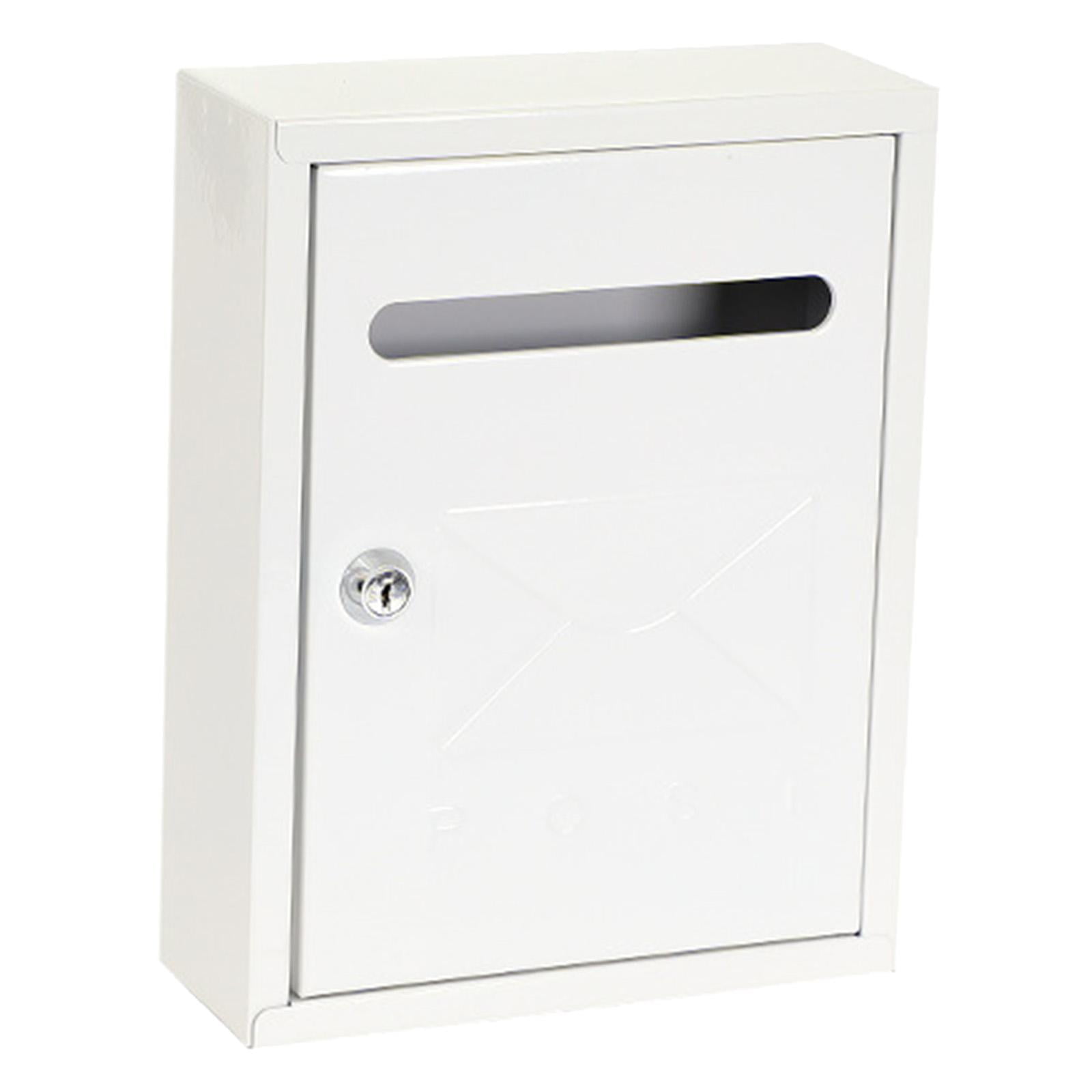 yotijay Lockable Wall Mount Mailbox, 7.8 x 3 x 10 Inches, Versatile for ...