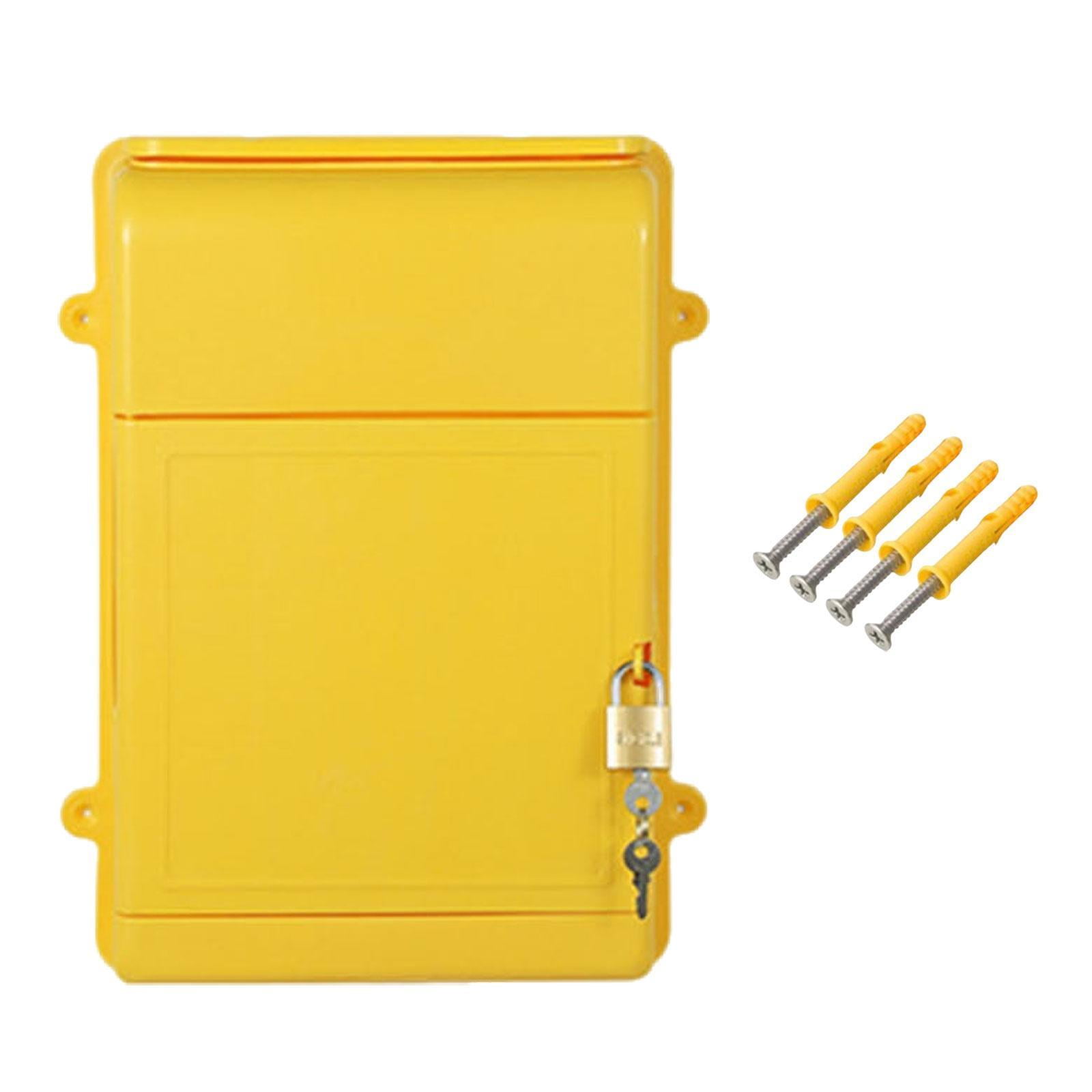 yotijay Lockable Wall-Mounted Mailbox, Donation Box, Versatile Ballot ...