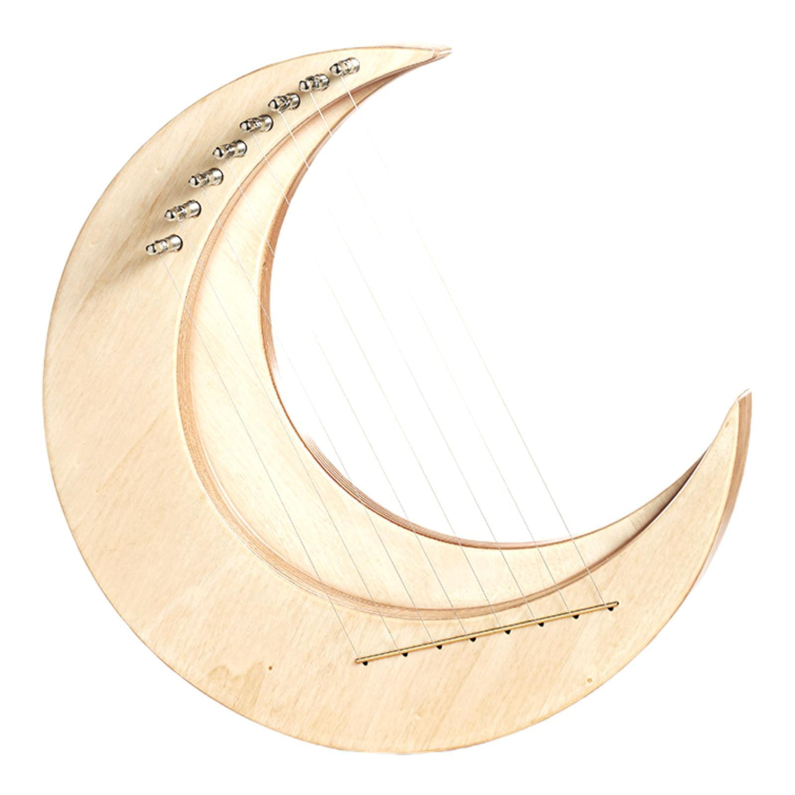 yotijay Lyre Harps 8 String Moon Lyre Soft Sound Moon Harp Unique Moon ...